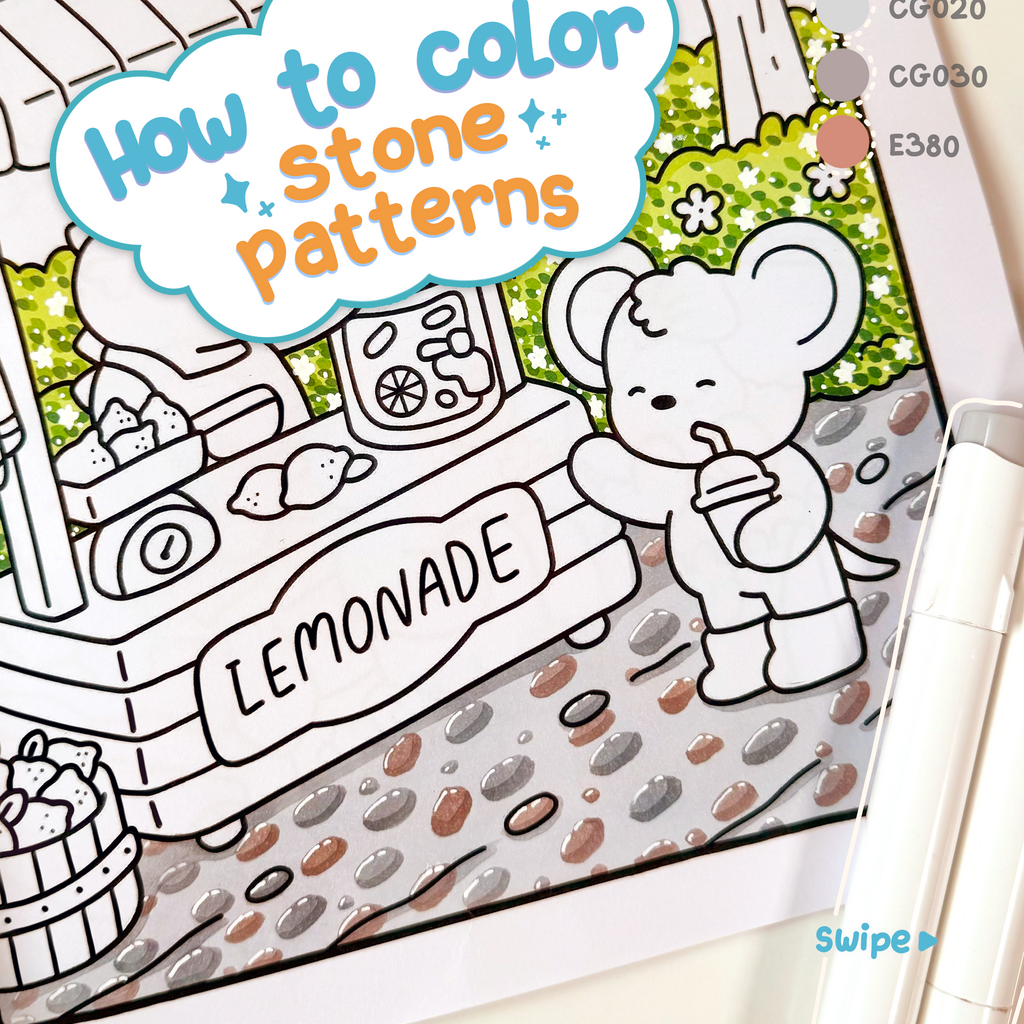 How to color - Stone patterns - COCO WYO