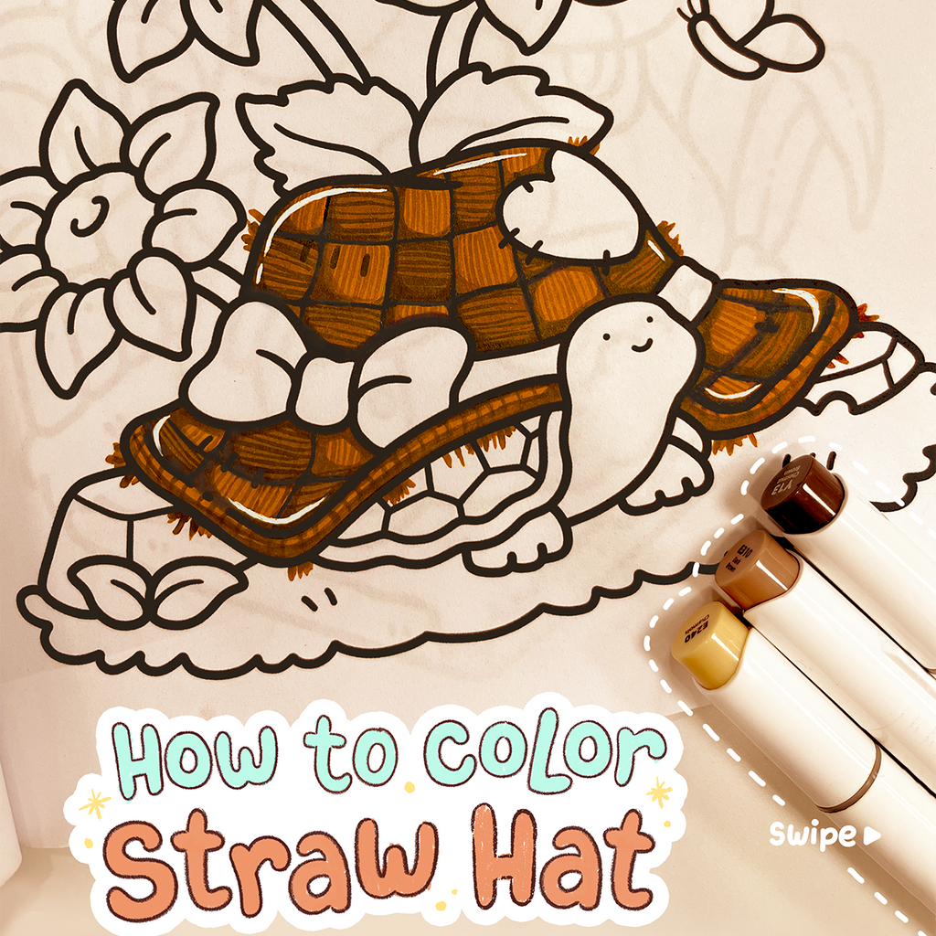How to color - Straw Hat - COCO WYO