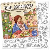 Girl Moments Vol. 2 Coloring Book (Spiral Bound) & Sticker Set - COCO WYO