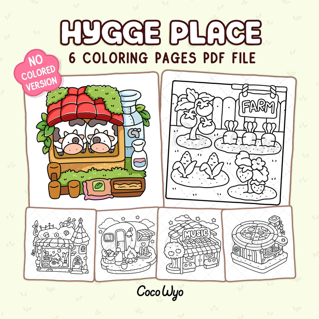 Cute & Comfy Coloring Book - COCO WYO
