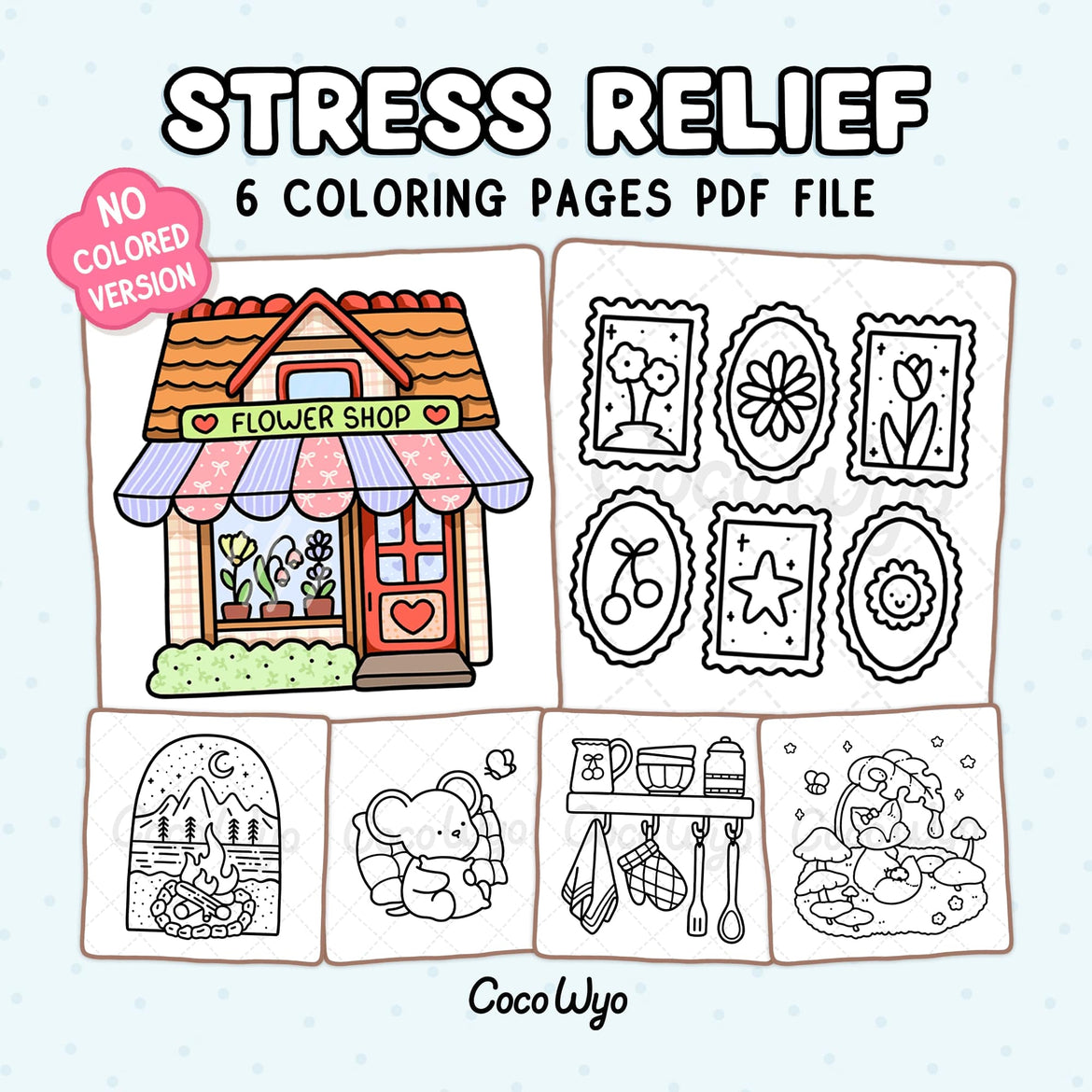 Bold & Easy Coloring Book - COCO WYO