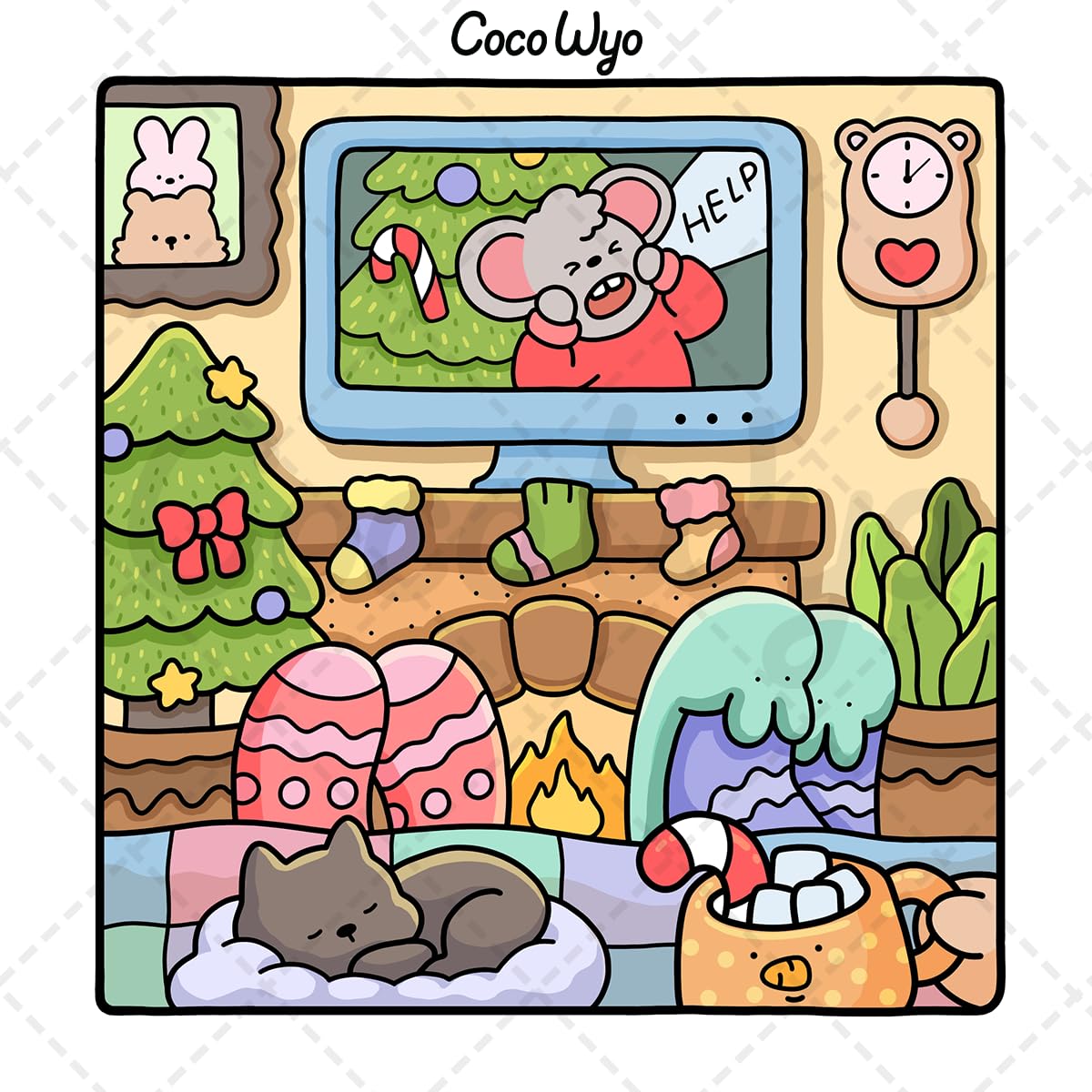 Comfy Days Coloring Book - COCO WYO