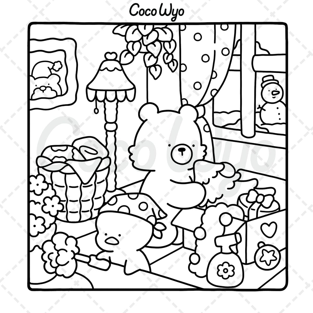 Comfy Days Coloring Book - COCO WYO
