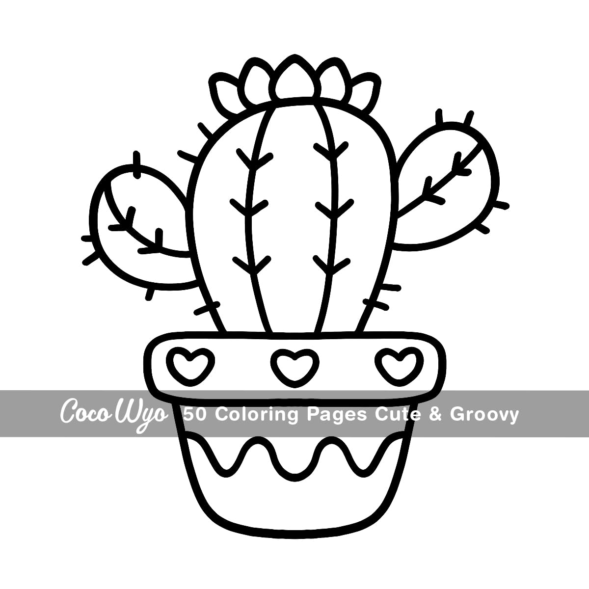 Cute & Groovy Coloring Book - COCO WYO