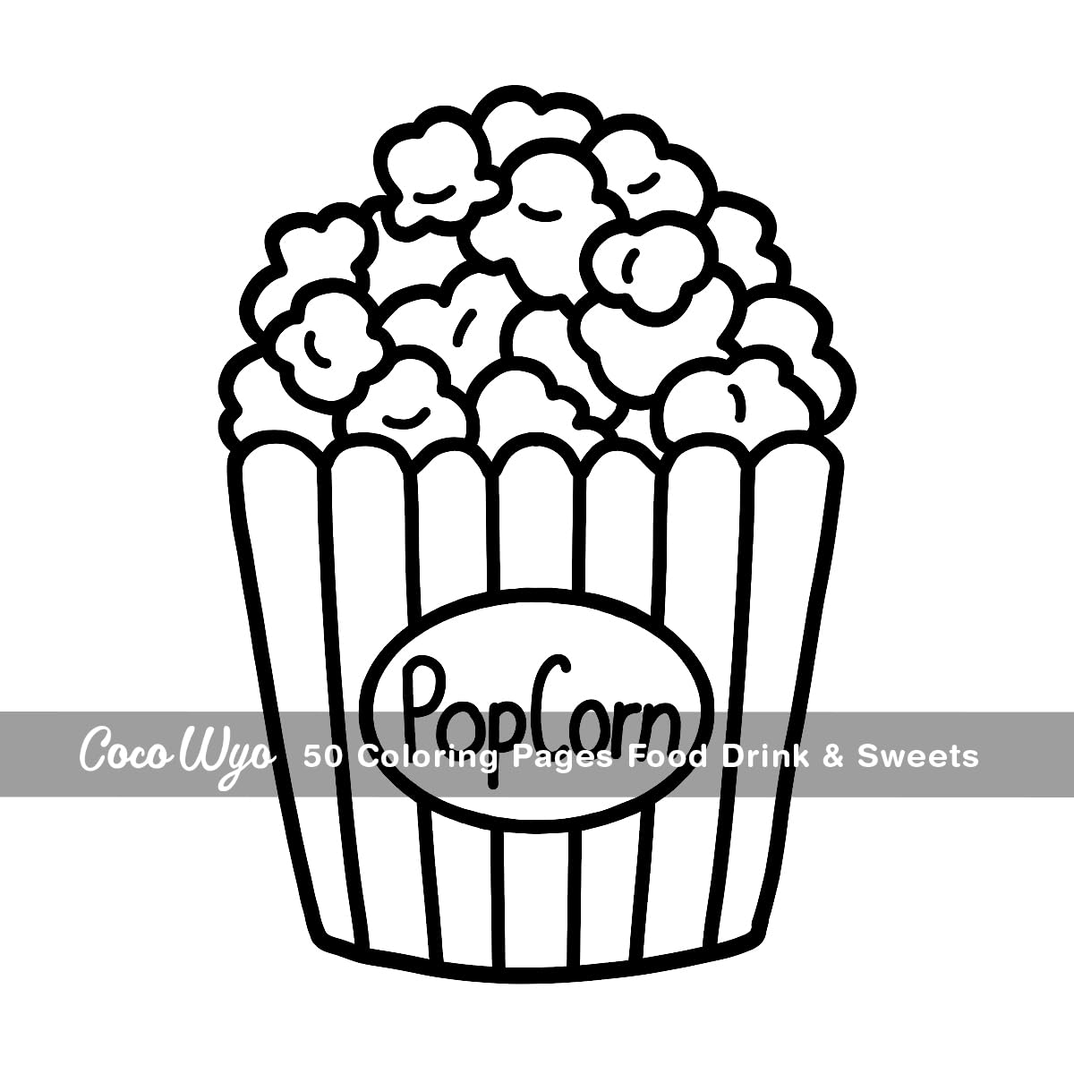 Food Drink & Sweets Coloring Book - COCO WYO