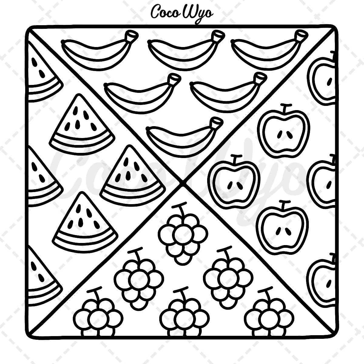 Comfy Patterns Coloring Book - COCO WYO
