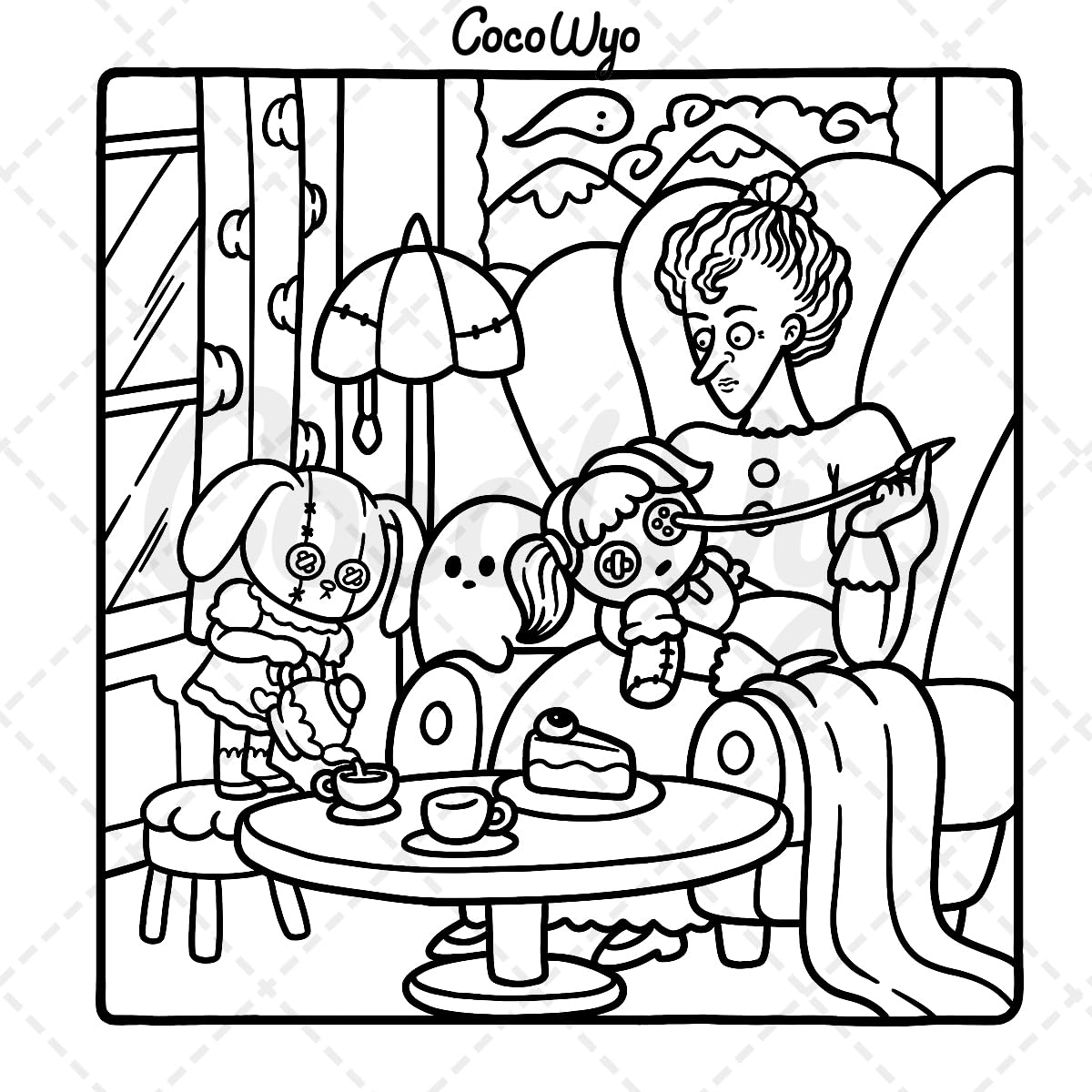 Spooky Cutie Coloring Book - COCO WYO