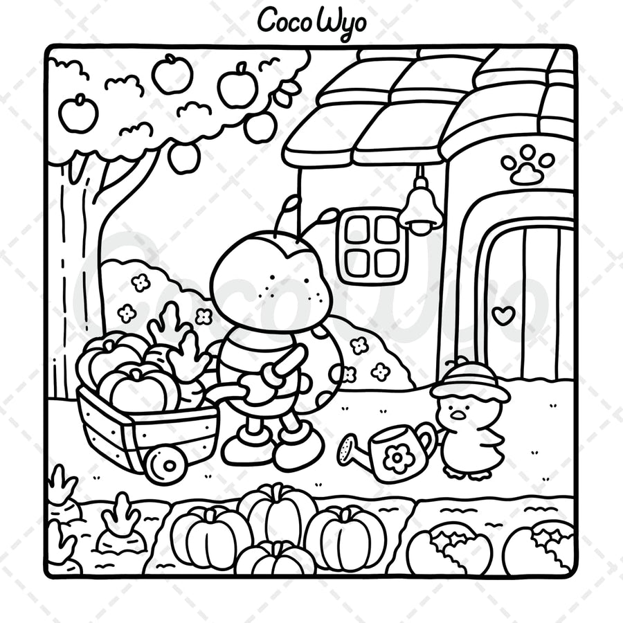 Cozy Friends Coloring Book - COCO WYO
