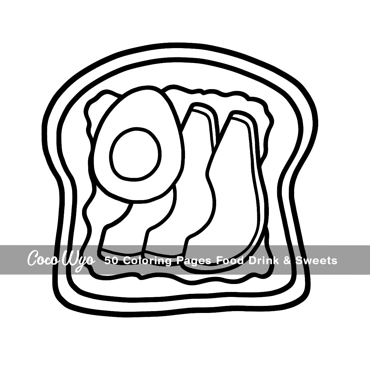 Food Drink & Sweets Coloring Book - COCO WYO