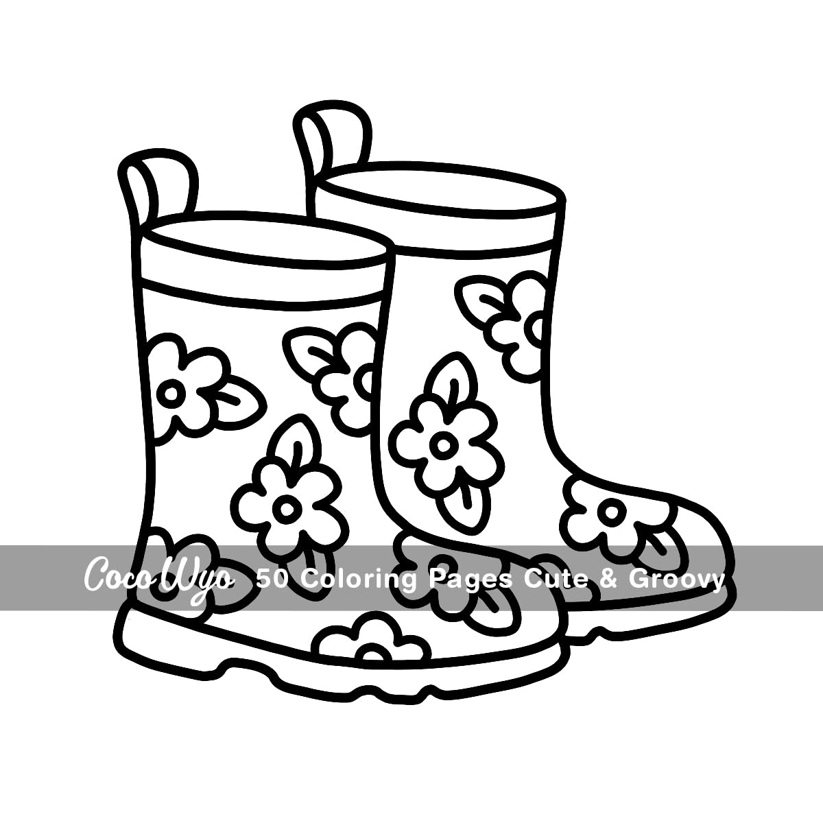 Cute & Groovy Coloring Book - COCO WYO