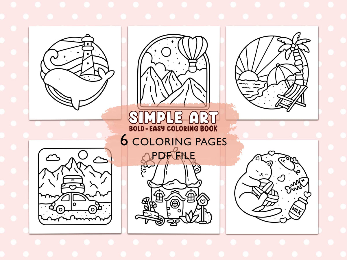Simple Art Coloring Pages – My Store